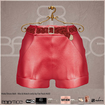 Second Life Marketplace - Baiastice_Crocus Leather Shorts-Lust